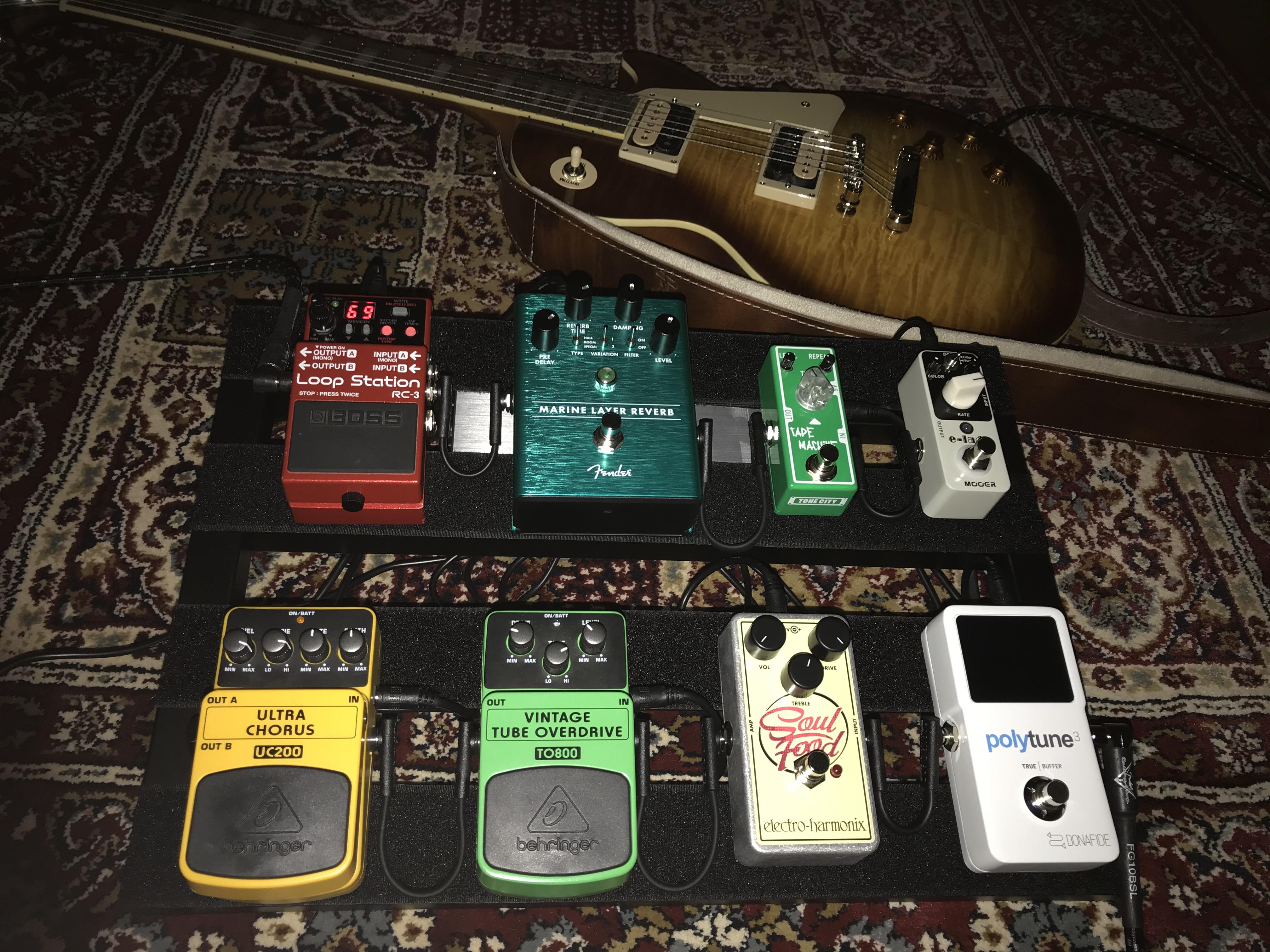 First pedalboard build and new guitar! | Scrolller