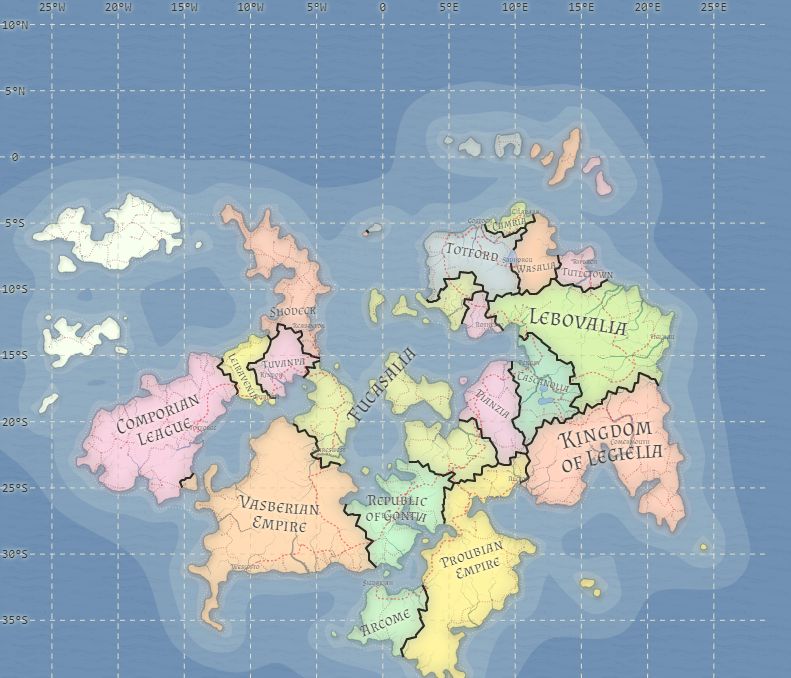First time DM here. This is my homebrew continent/world named Venheim ...