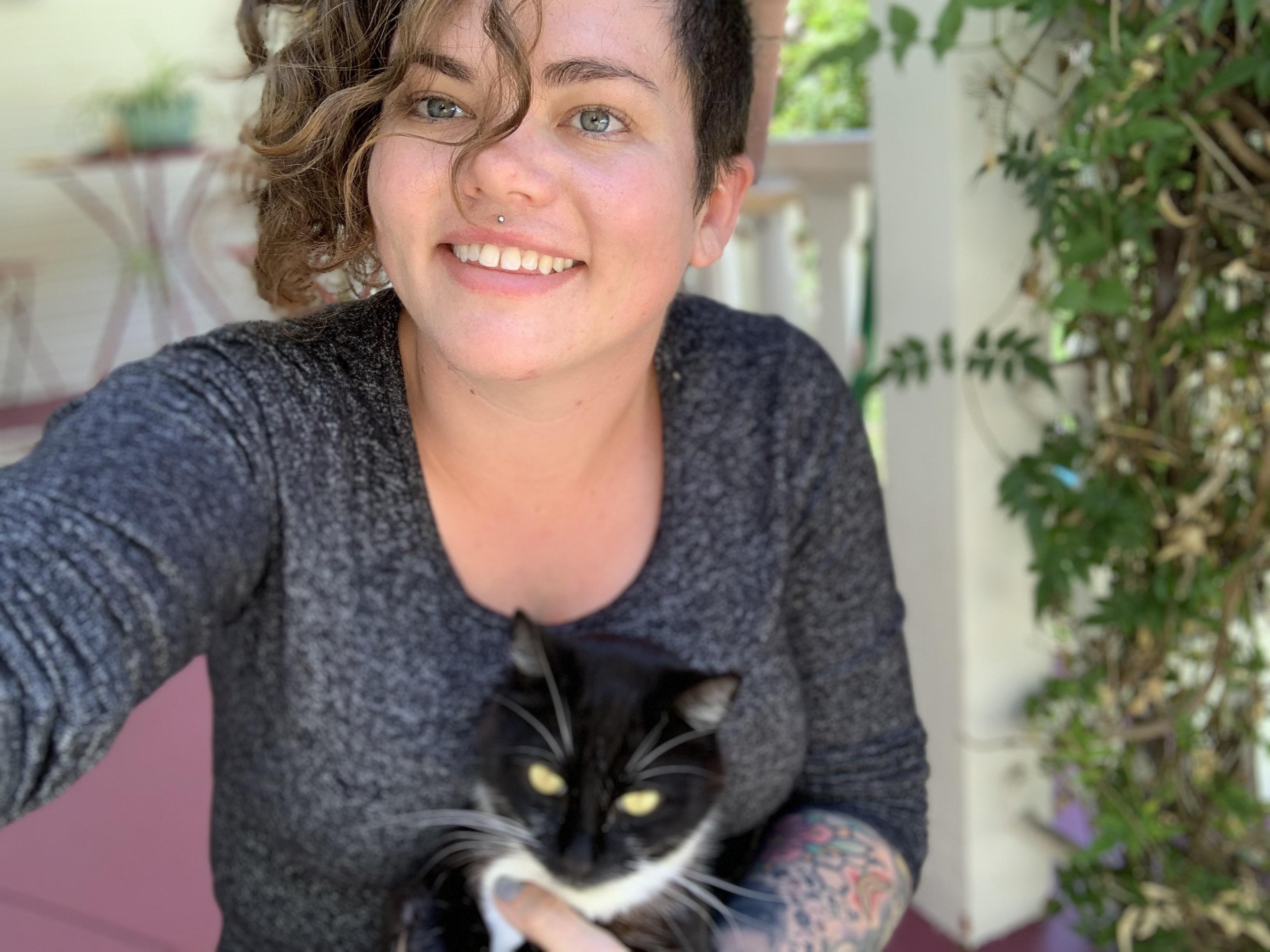 First time I’ve been happy with a selfie in months - it’s been a hard time with my self esteem ...