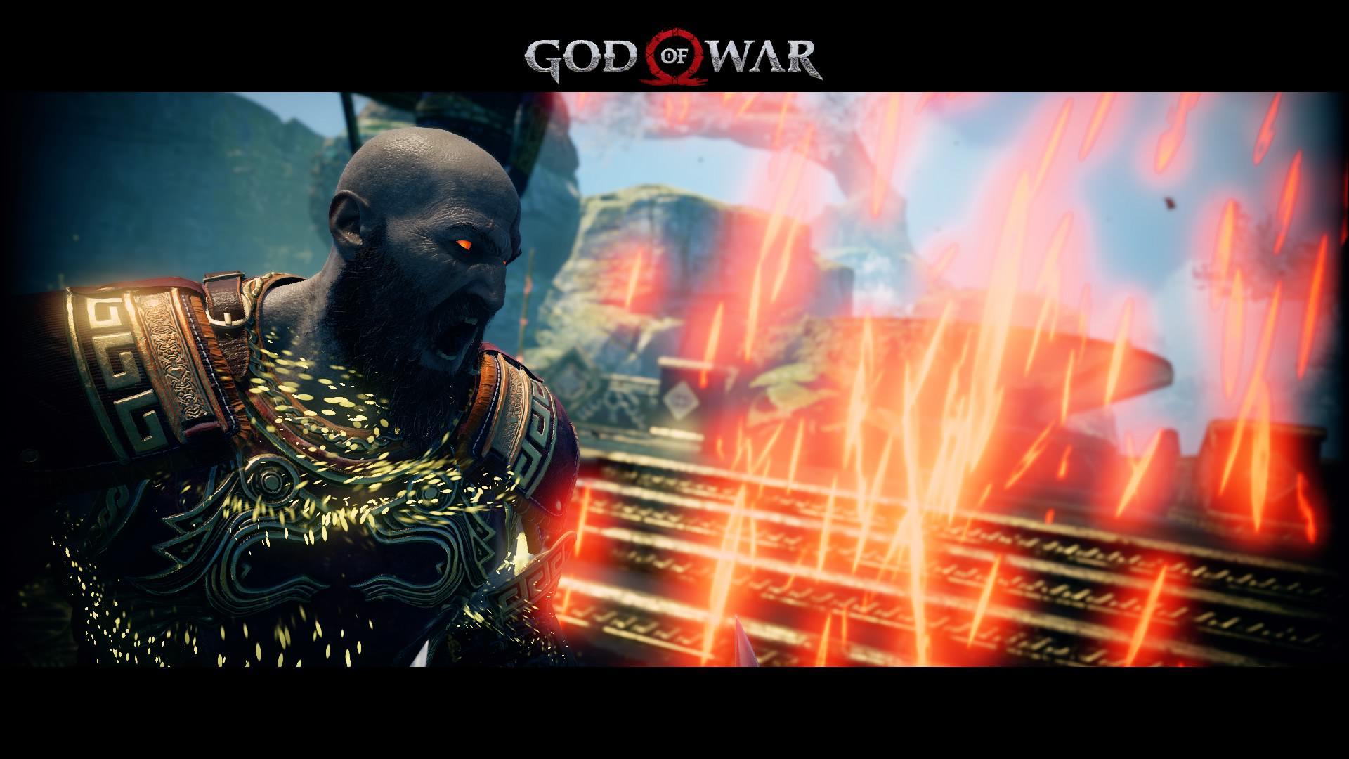 First time noticed this. Kratos eyes are burning after using runic attacks. Cool detail! | Scrolller
