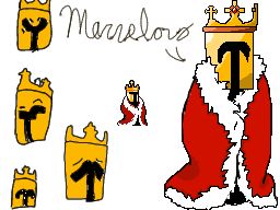 First time trying digital art, decided to draw this King Knight Sprite + bonus KK emotions ...