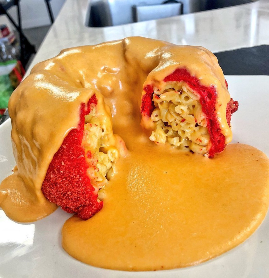 Flamin' Hot Cheetos Mac N Cheese Bundt Cake | Scrolller