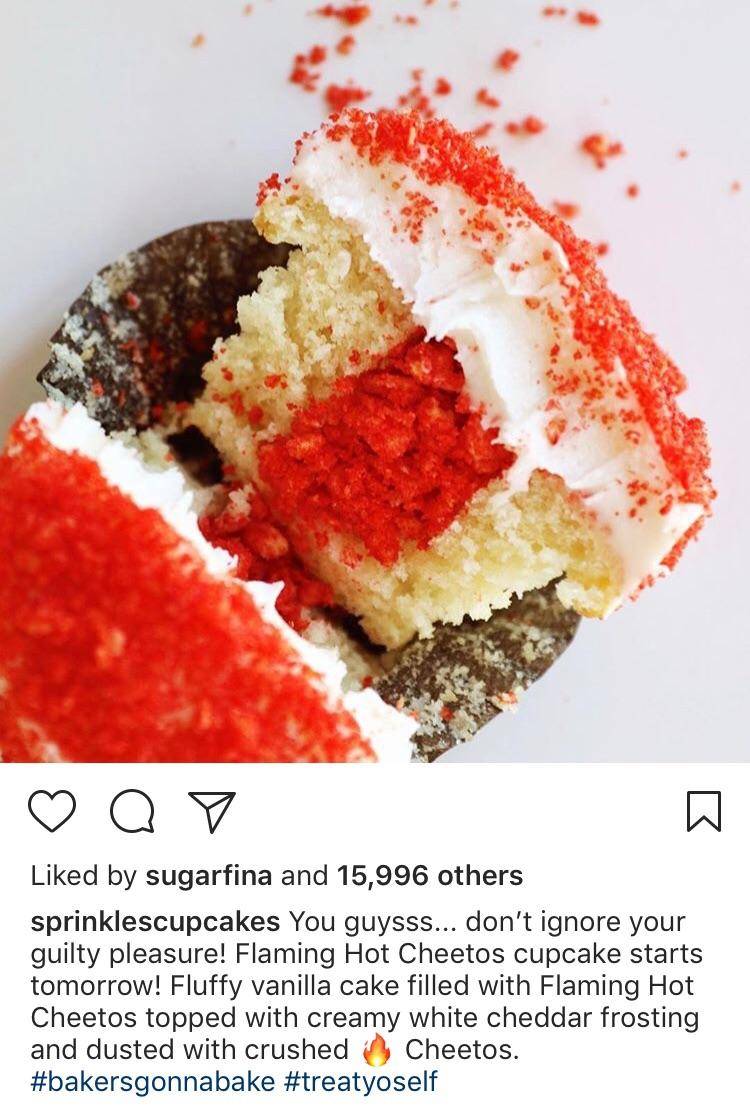 Flaming hot Cheetos cupcake | Scrolller