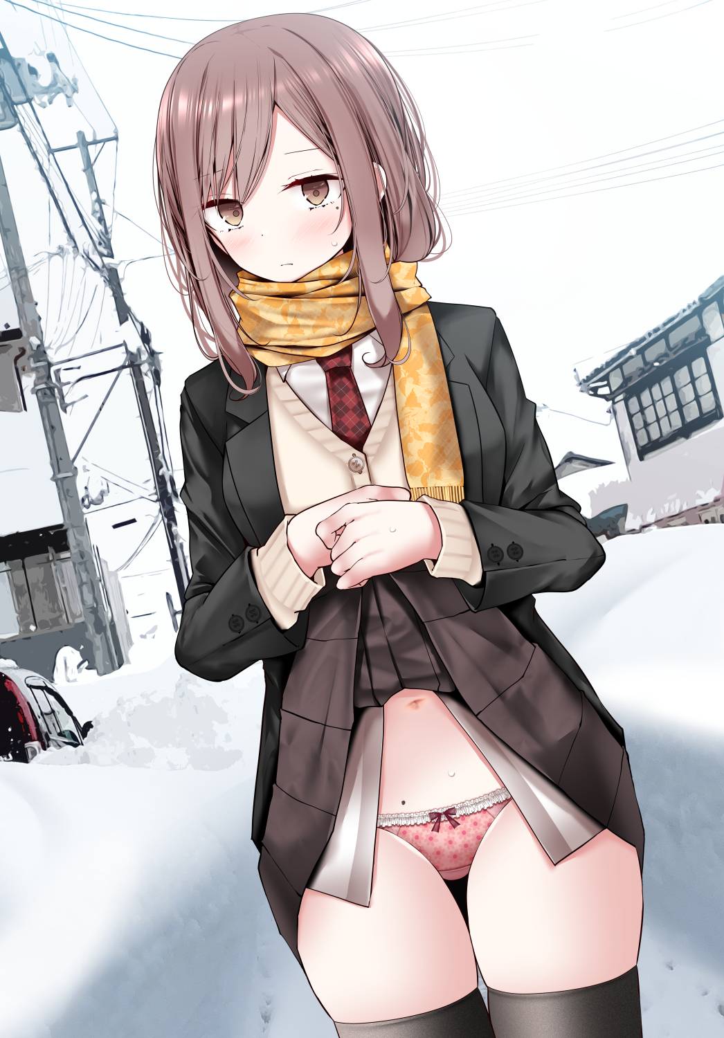 Flashing her pantsu in the streets [Original] | Scrolller