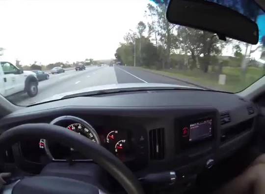 Flashing while guy is driving. | Scrolller