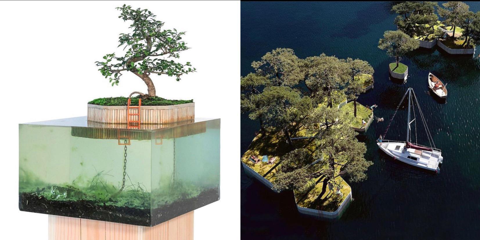 Floating islands can be a new habitat, designed by fokstrot | Scrolller