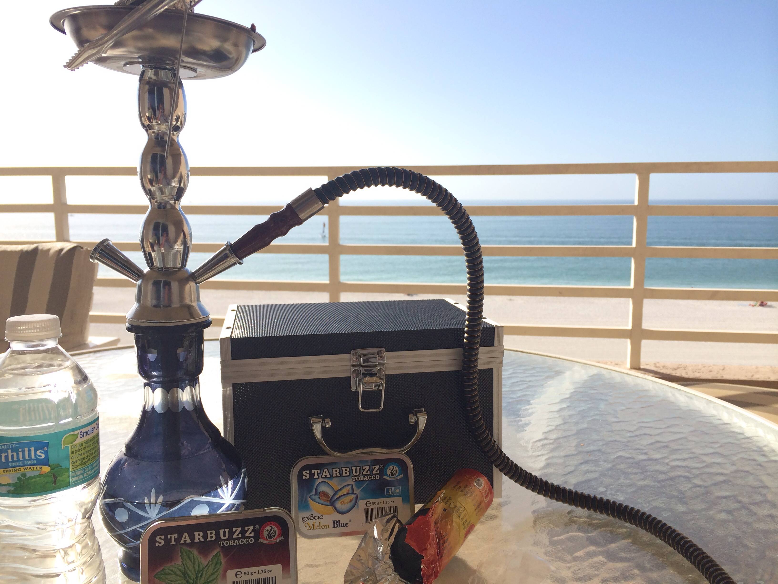 Four days into my vacation I couldn't take the lack of hookah. Ran out and bought this. It's an ...