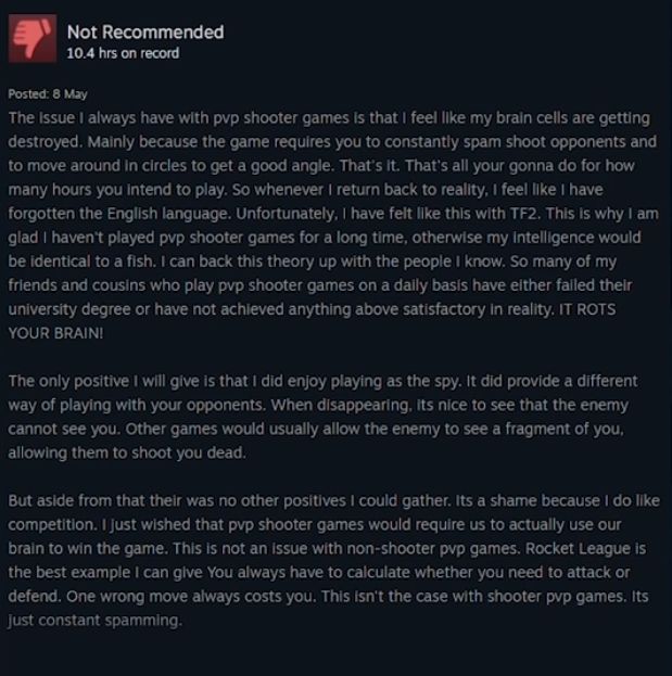 FPS games rot your brain | Scrolller