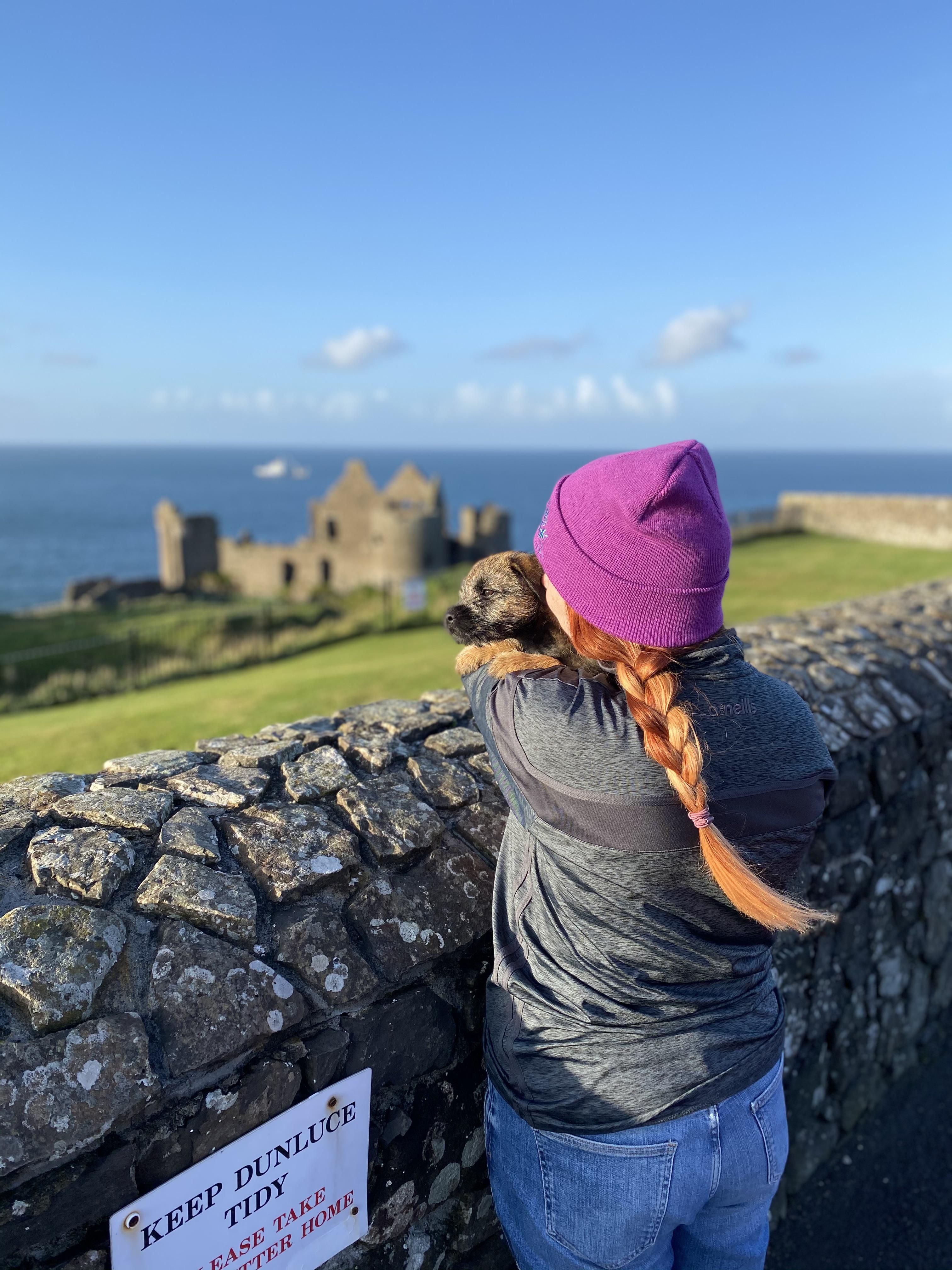 Franki at Dunluce Castle - Ireland | Scrolller
