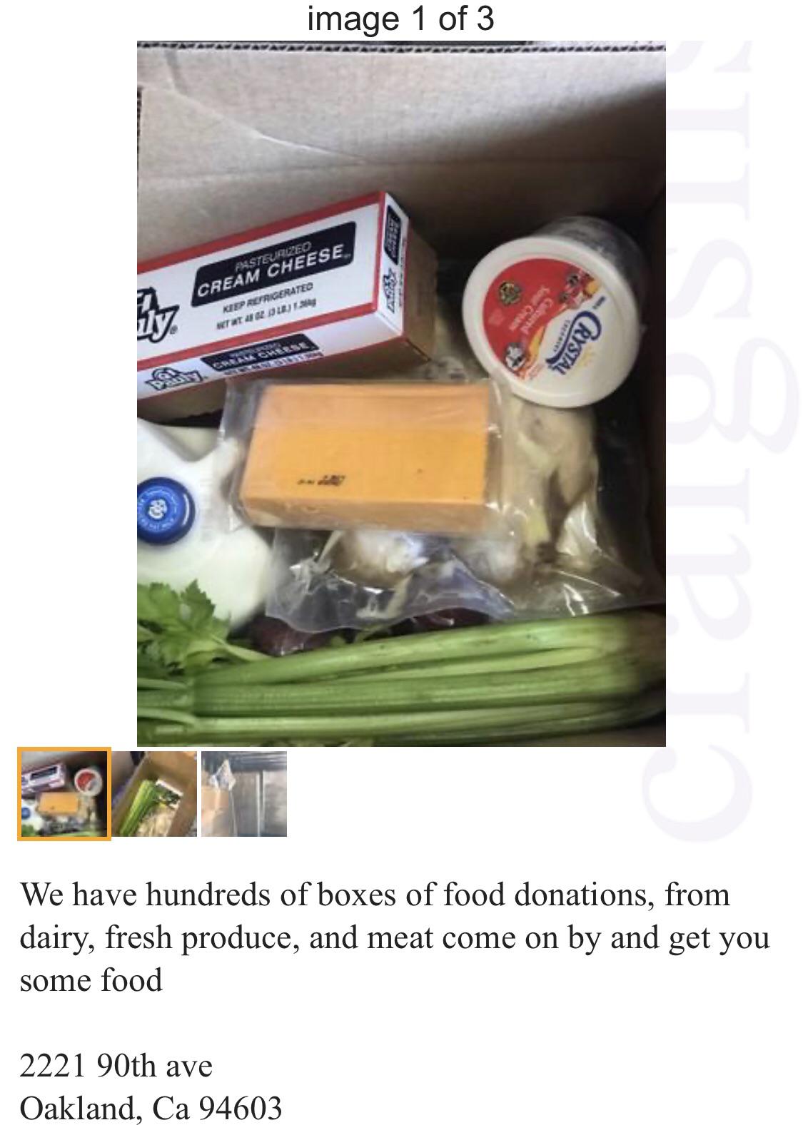 Free food donation distribution from Teen Challenge East Bay/Oakland Men’s Center | Scrolller