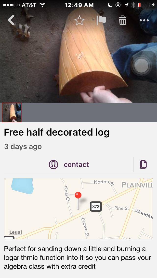 Free half decorated log | Scrolller