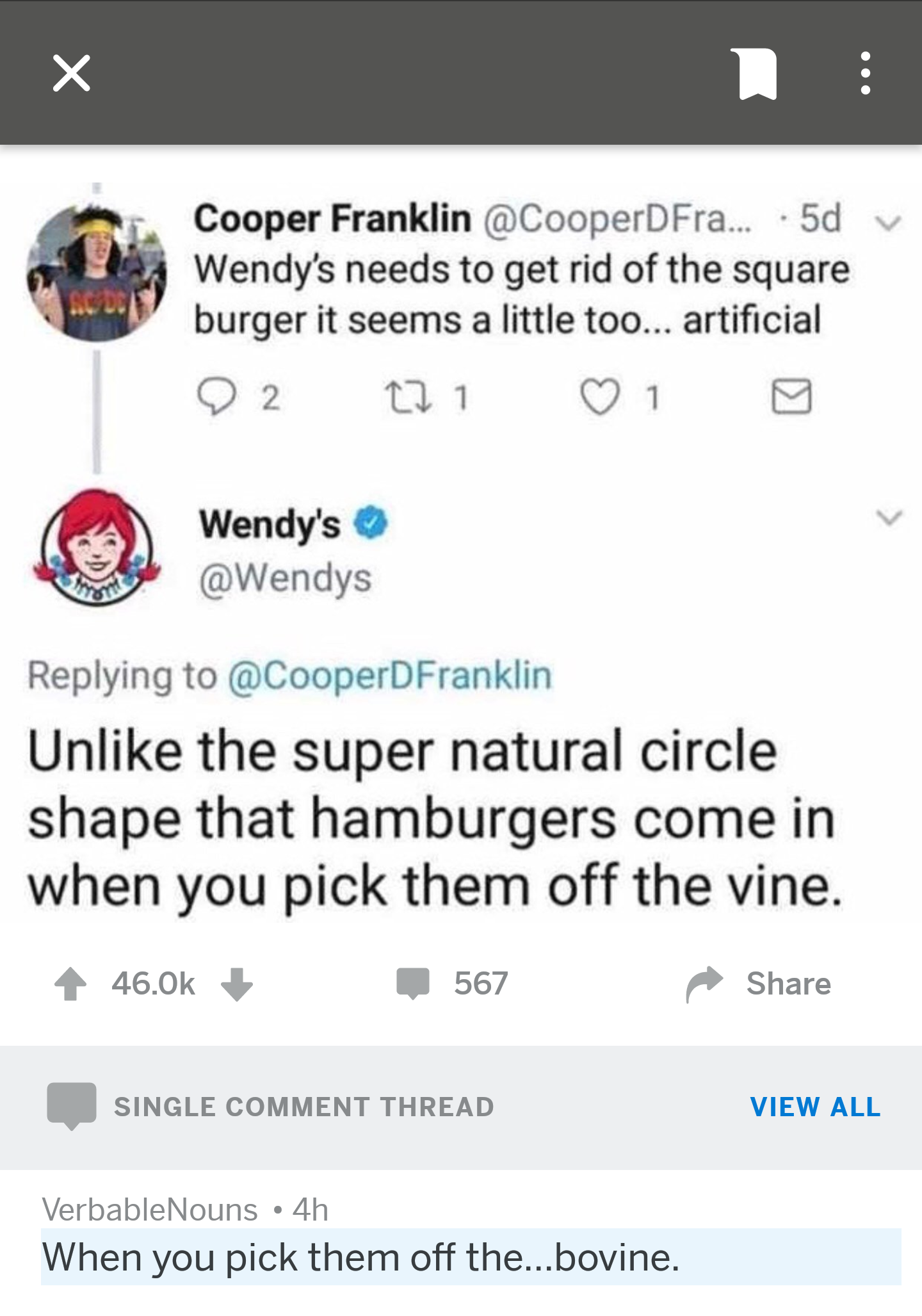 Fresh, never frozen vines. | Scrolller