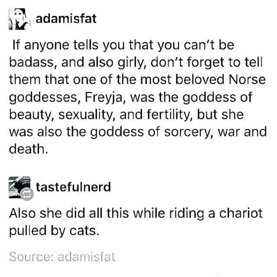 Freyja was a badass. | Scrolller