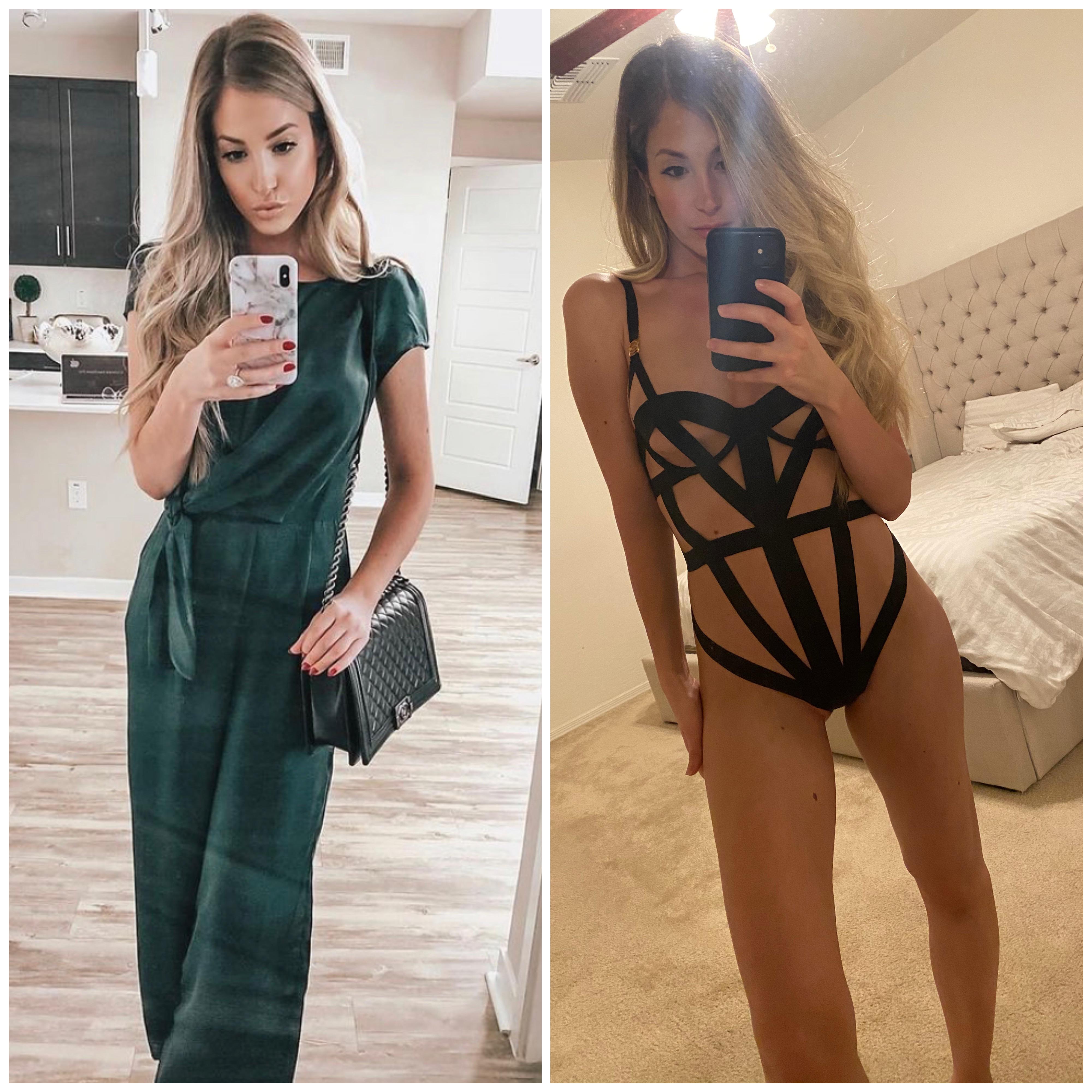 Friday work outfit vs Friday play outfit. | Scrolller