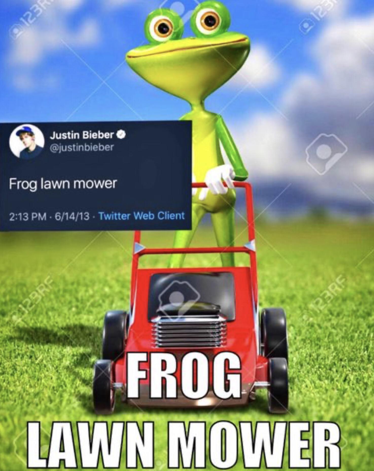Frog lawn mower | Scrolller