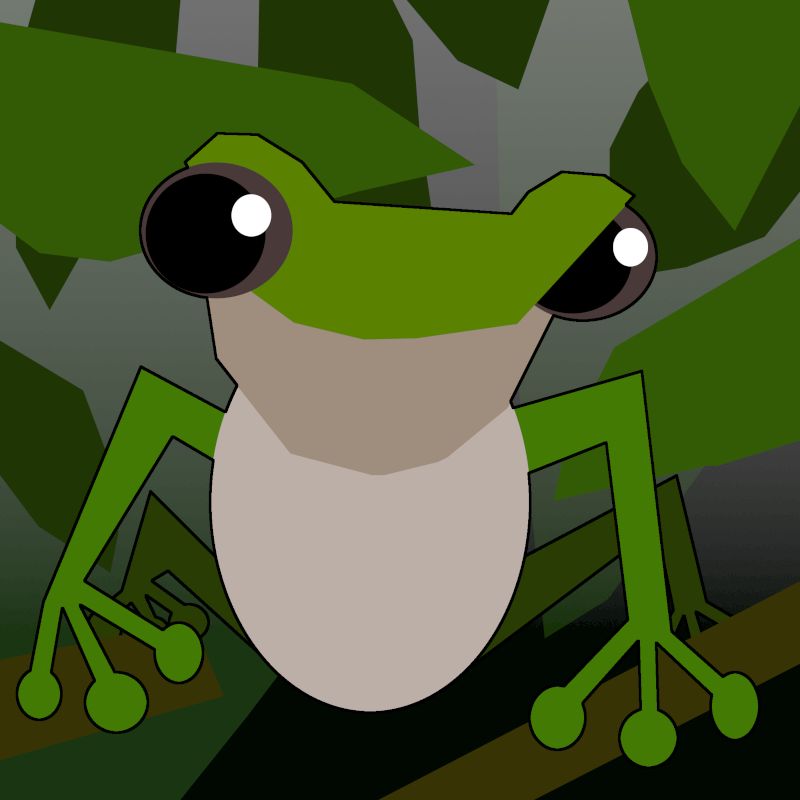 Frog, me, GIMP, 2020 | Scrolller