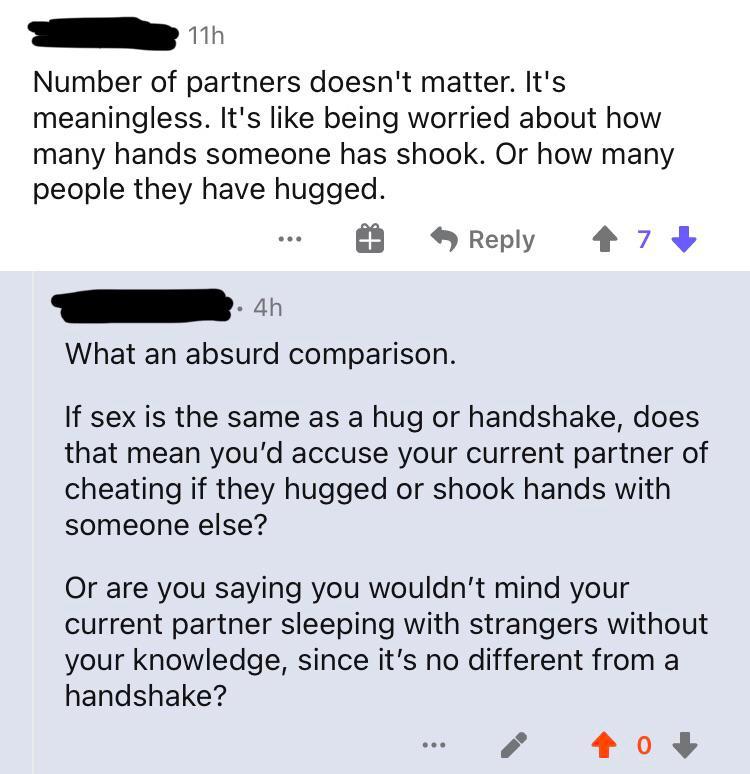 From a thread on slut-shaming. | Scrolller