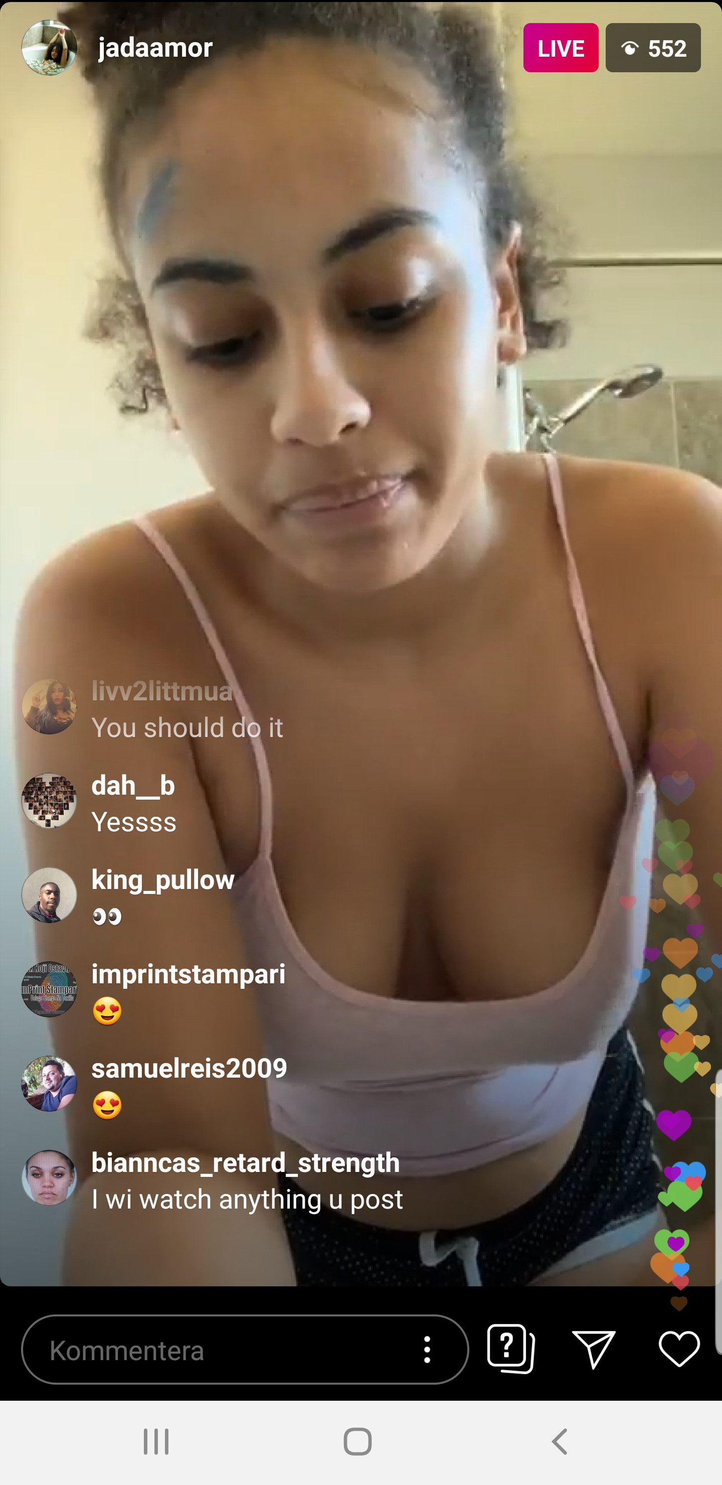 From her livestream | Scrolller