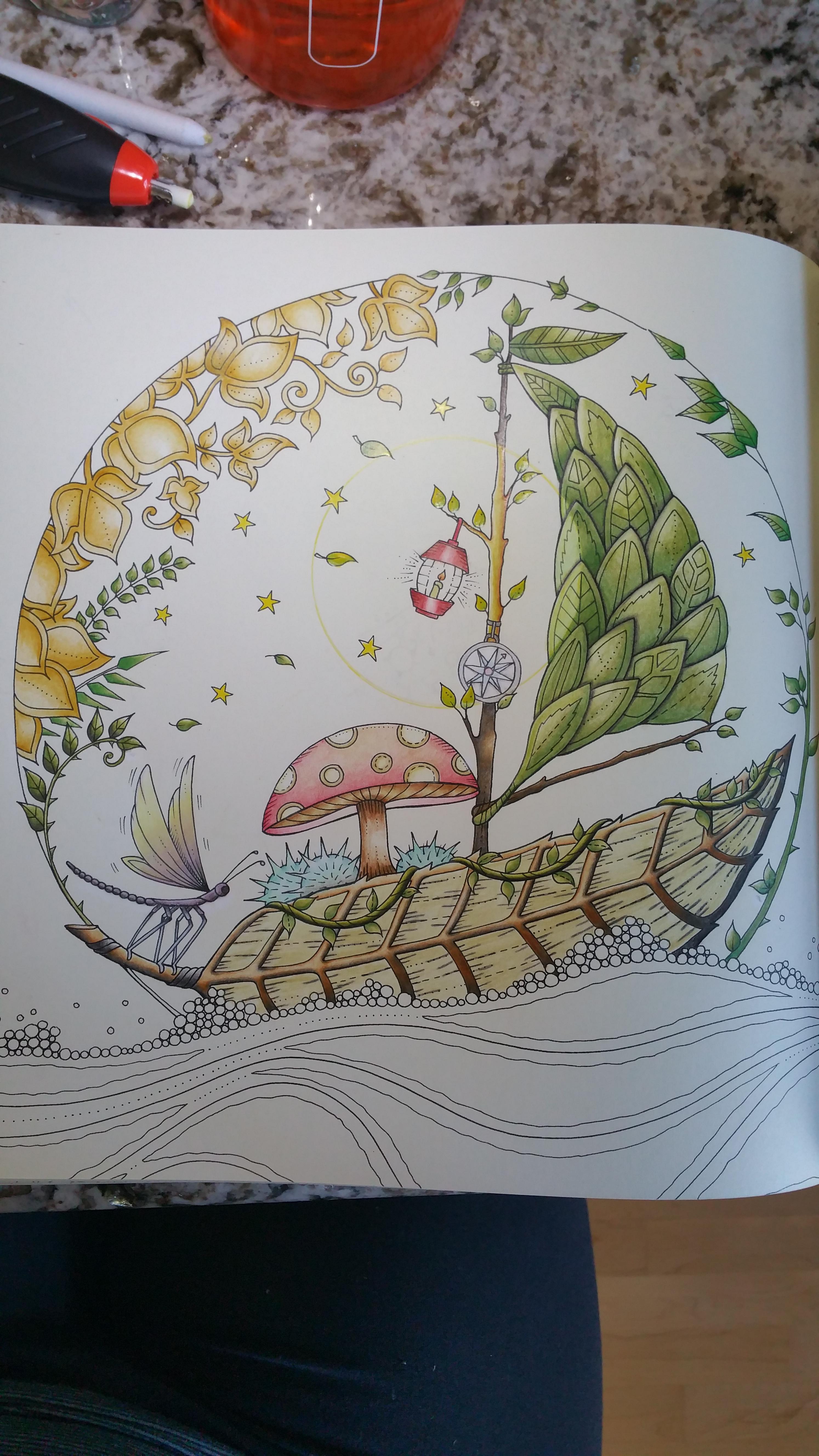 From Joanna Basford's Enchanted Forest coloring book (colored using Irojiten pencils) | Scrolller