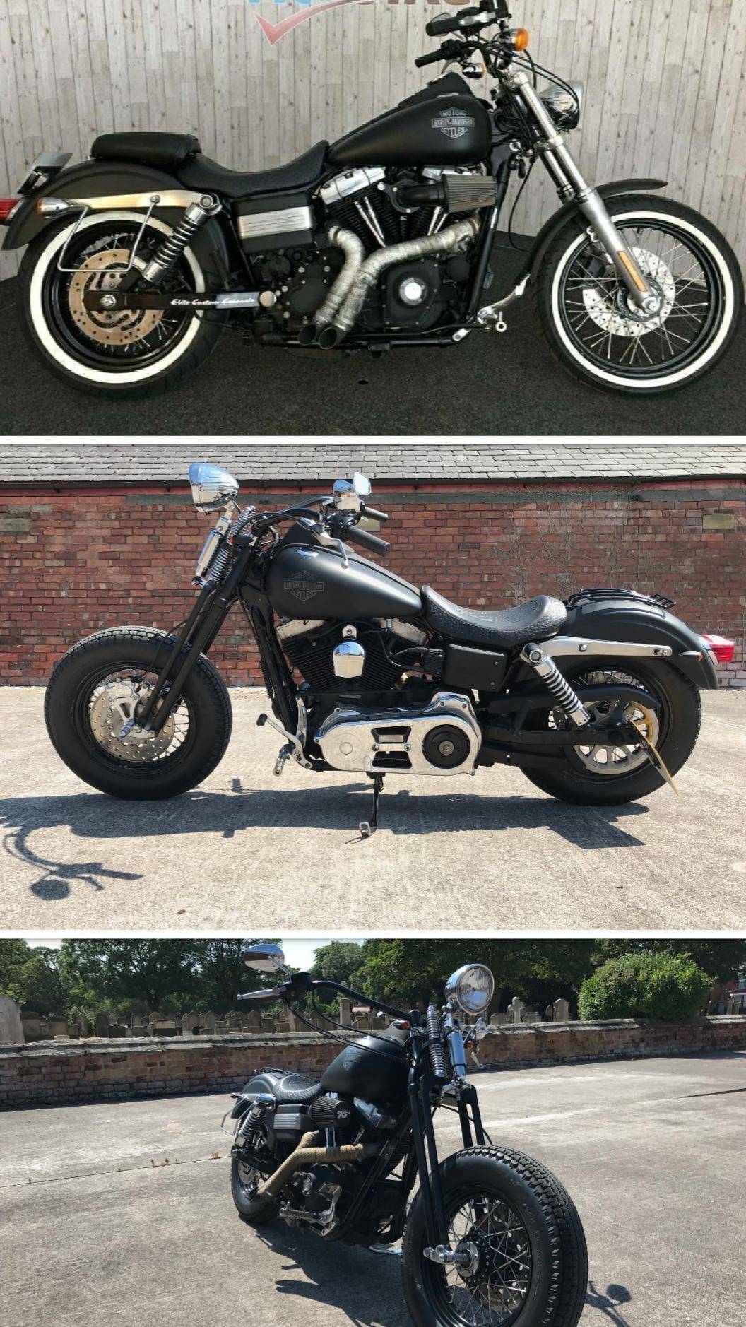 Front end Springer conversion complete on 07 Street Bob | Scrolller