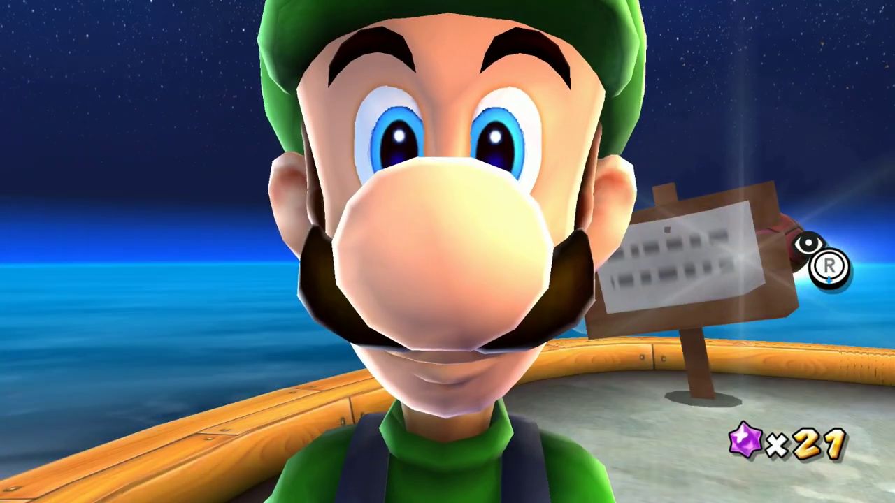 Front facing Luigi (From Vinny's Super Mario Galaxy Stream) | Scrolller