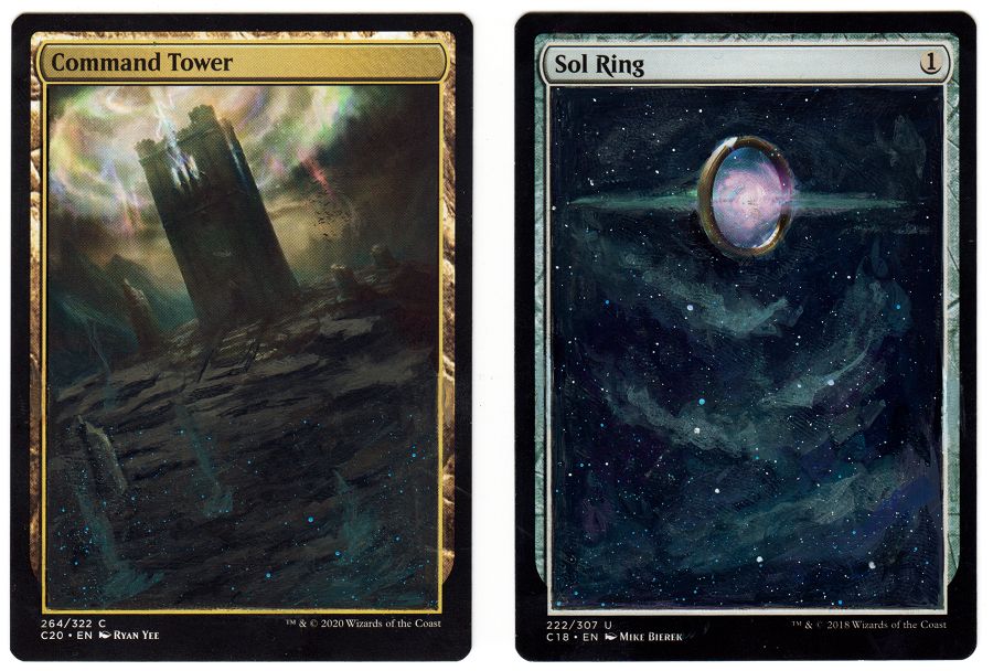 Full art Command Tower and Sol Ring | Scrolller
