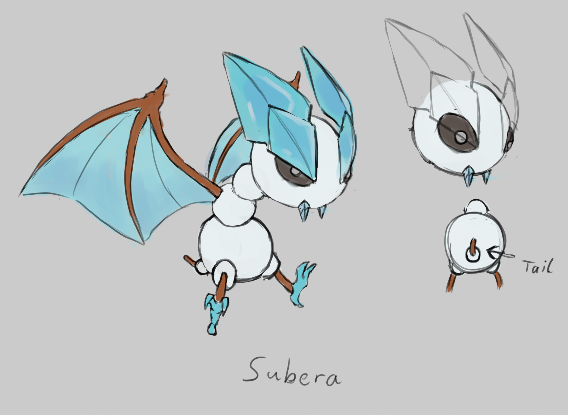 Fusion sketch Darumaka-Galar and Noibat | Scrolller