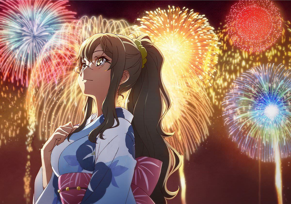 Futaba enjoying the fireworks [Bunny Girl Senpai] | Scrolller