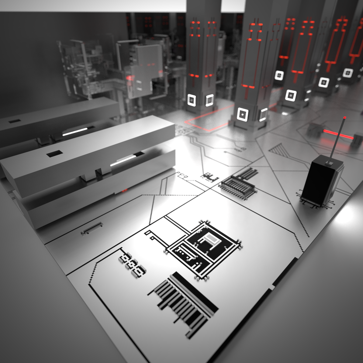 Futuristic circuit | Scrolller