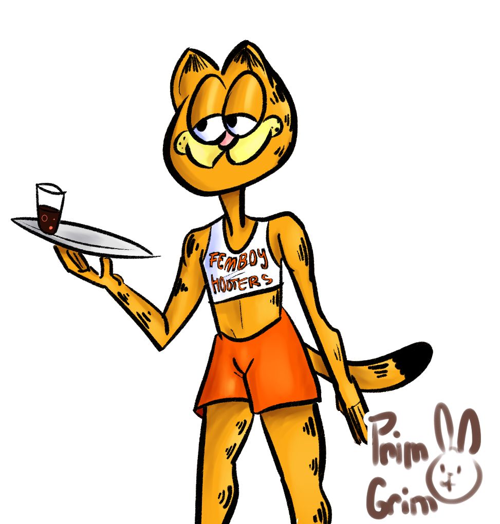 Garfield works at femboy hooters | Scrolller