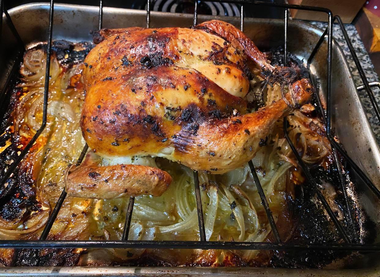 Garlic-Butter Roasted Chicken. | Scrolller