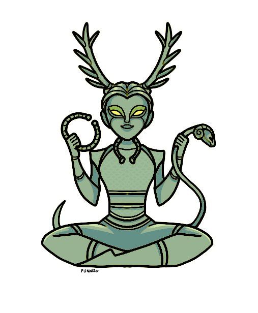 Gaulish god, Cernunnos - art by me :3 | Scrolller