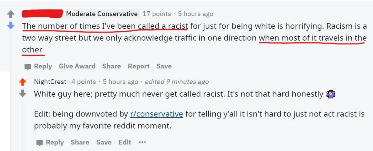 Gee I wonder why he gets called a racist so much 🙄 | Scrolller