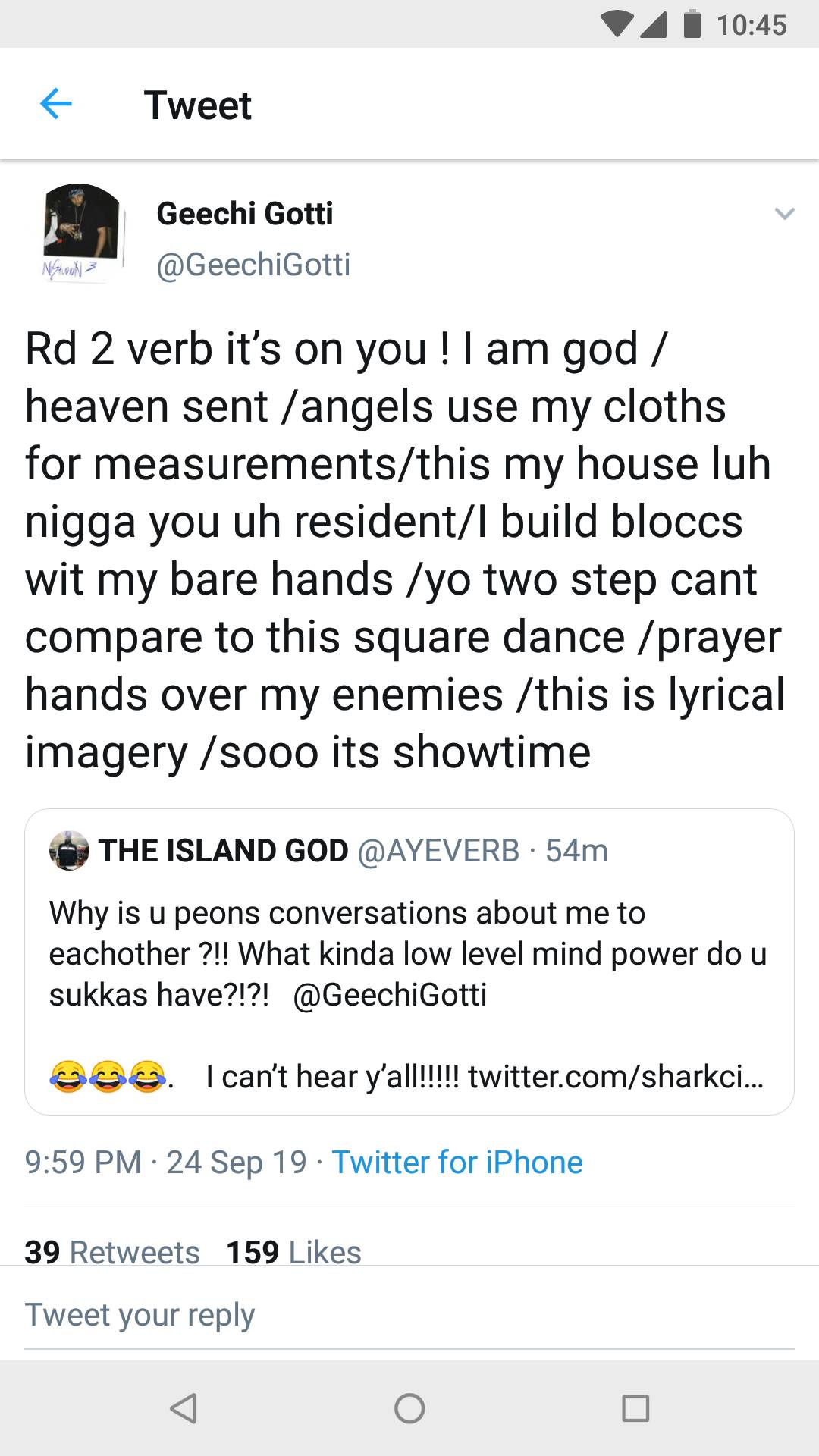 Geechi Gotti Mocks Verb Rd 2 | Scrolller