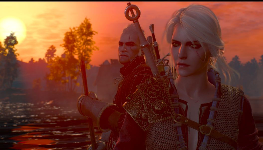 Geralt and Ciri screenshot | Scrolller