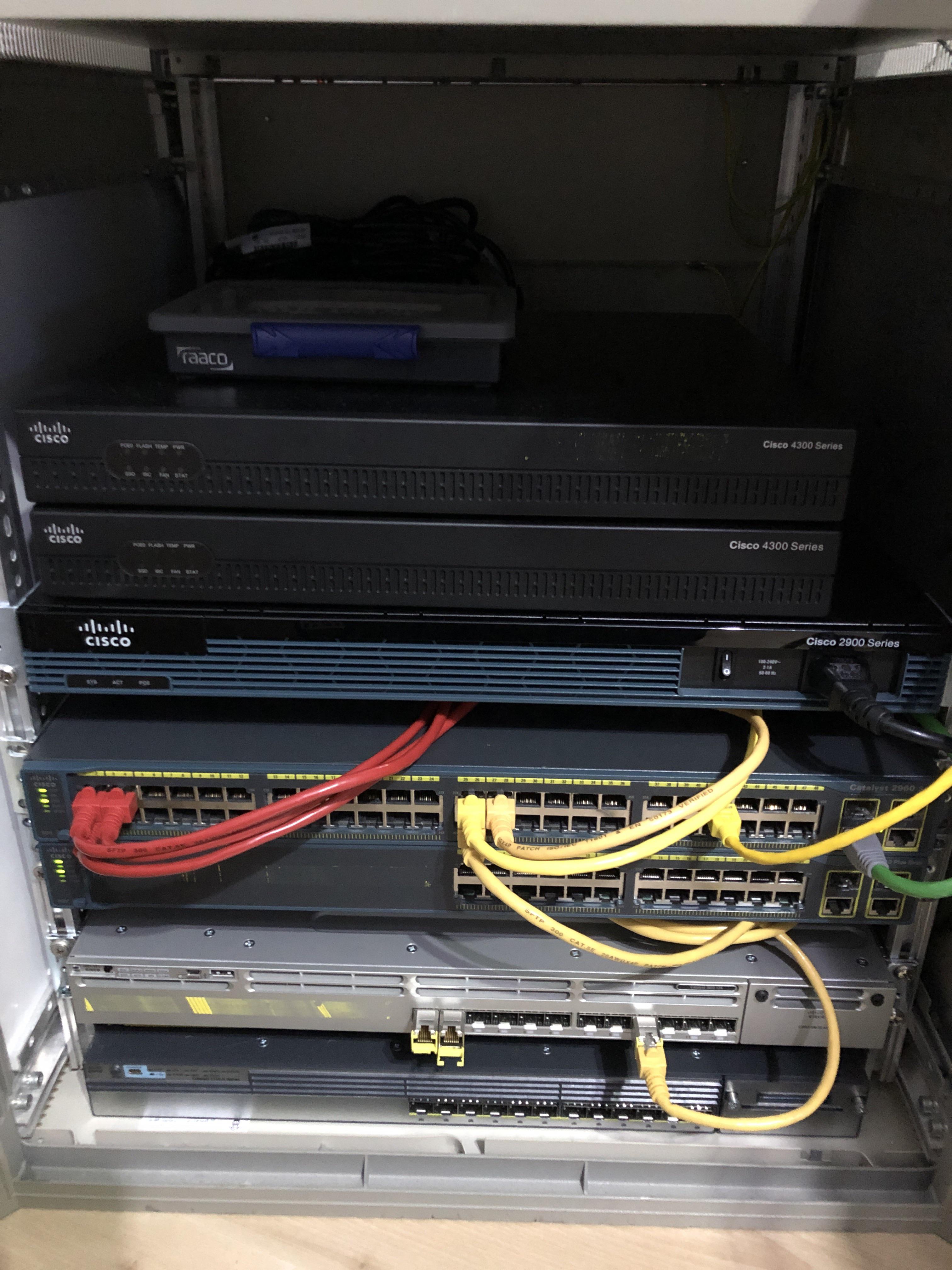 Getting ready for cisco certs 🤣 just build this Little rack to have the ...