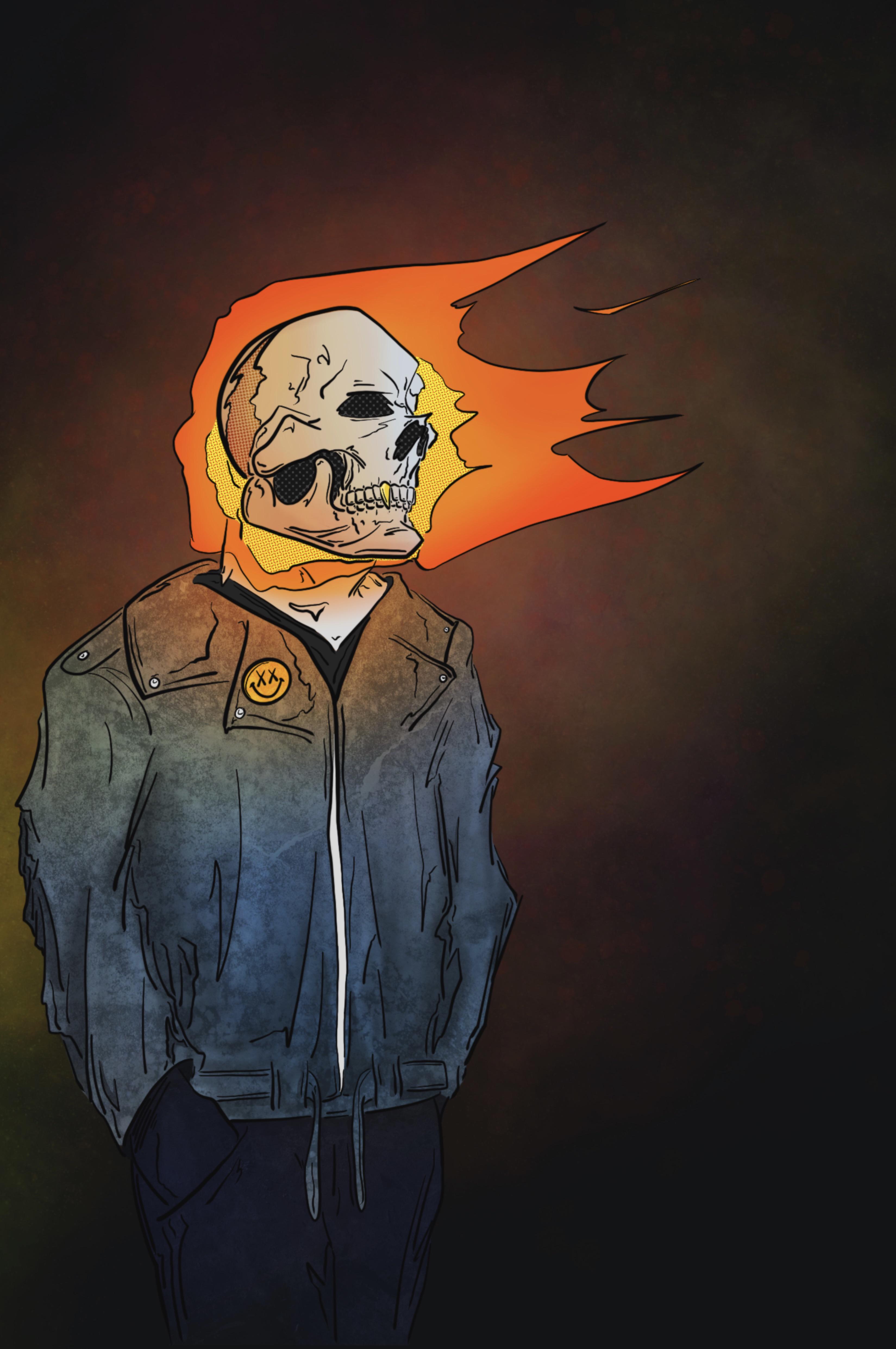 Ghost Rider, Me, Digital, 2021 | Scrolller