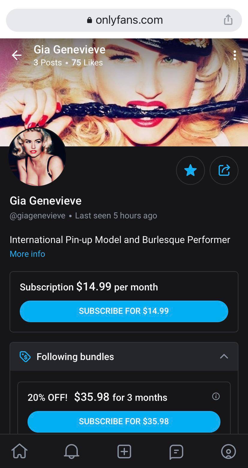 Gia made an onlyfans ;) | Scrolller
