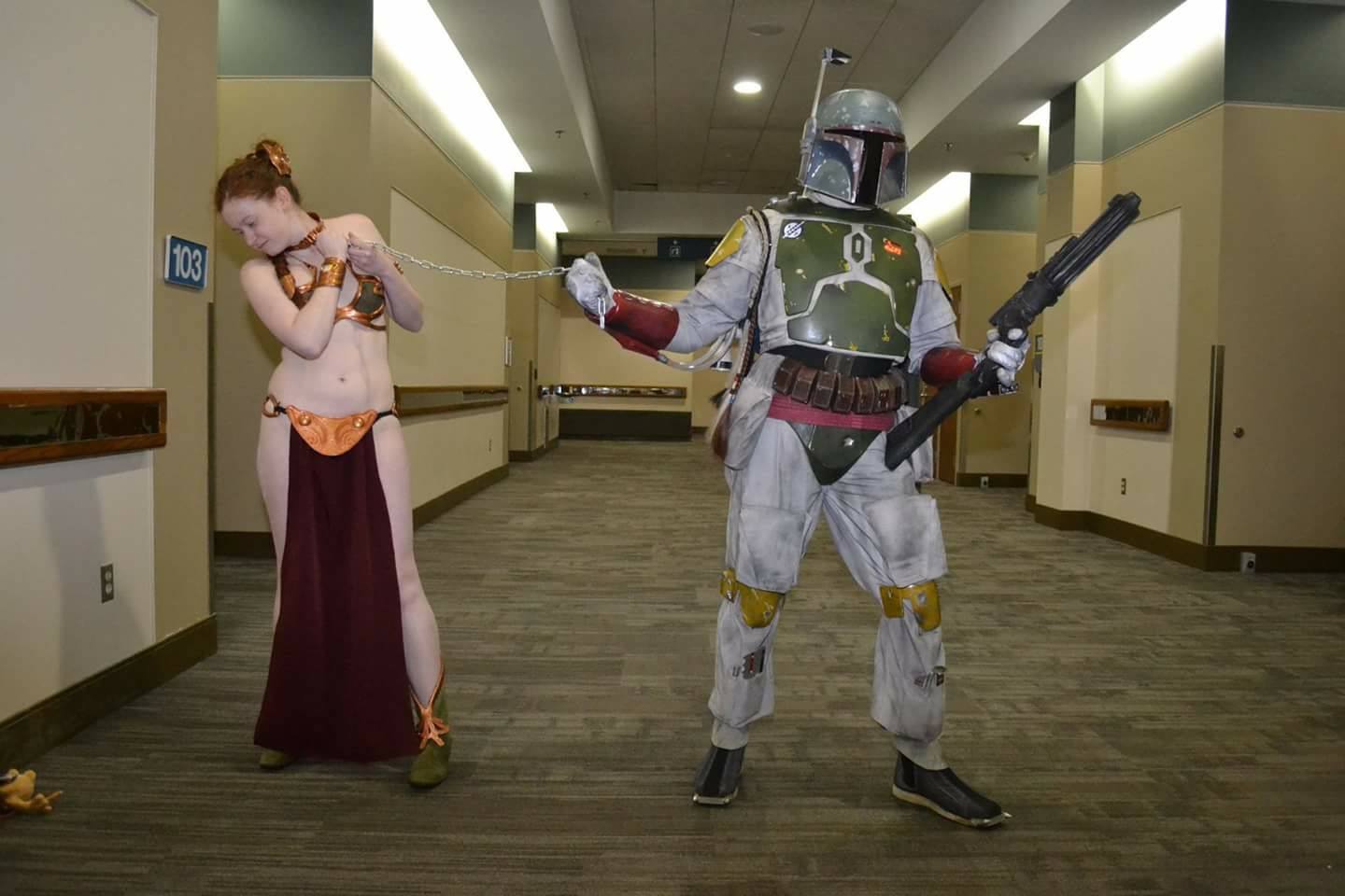 GingerSnap as Slave Leia | Scrolller