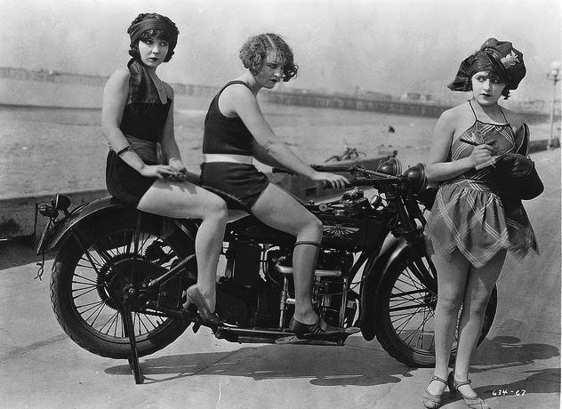 girls on a motorcycle 1920s | Scrolller