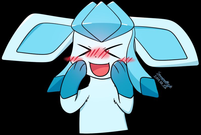 Glaceon Blushing >/////