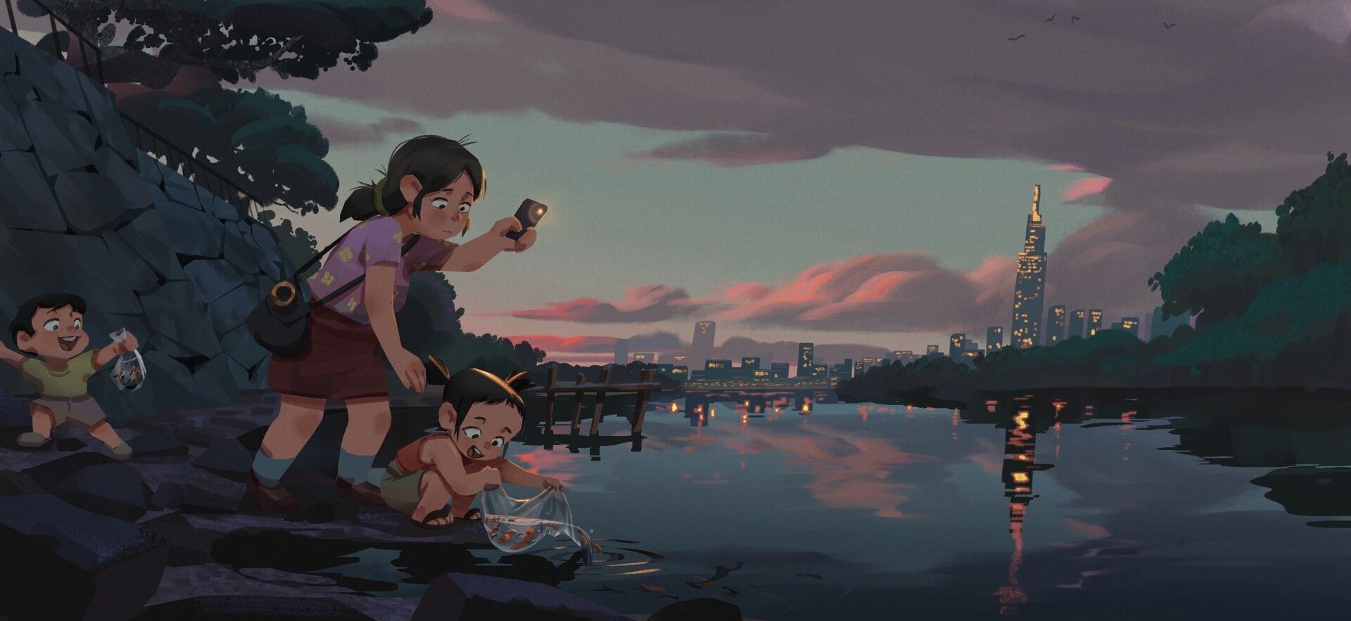 Go home buddies by Ngan Pham | Scrolller