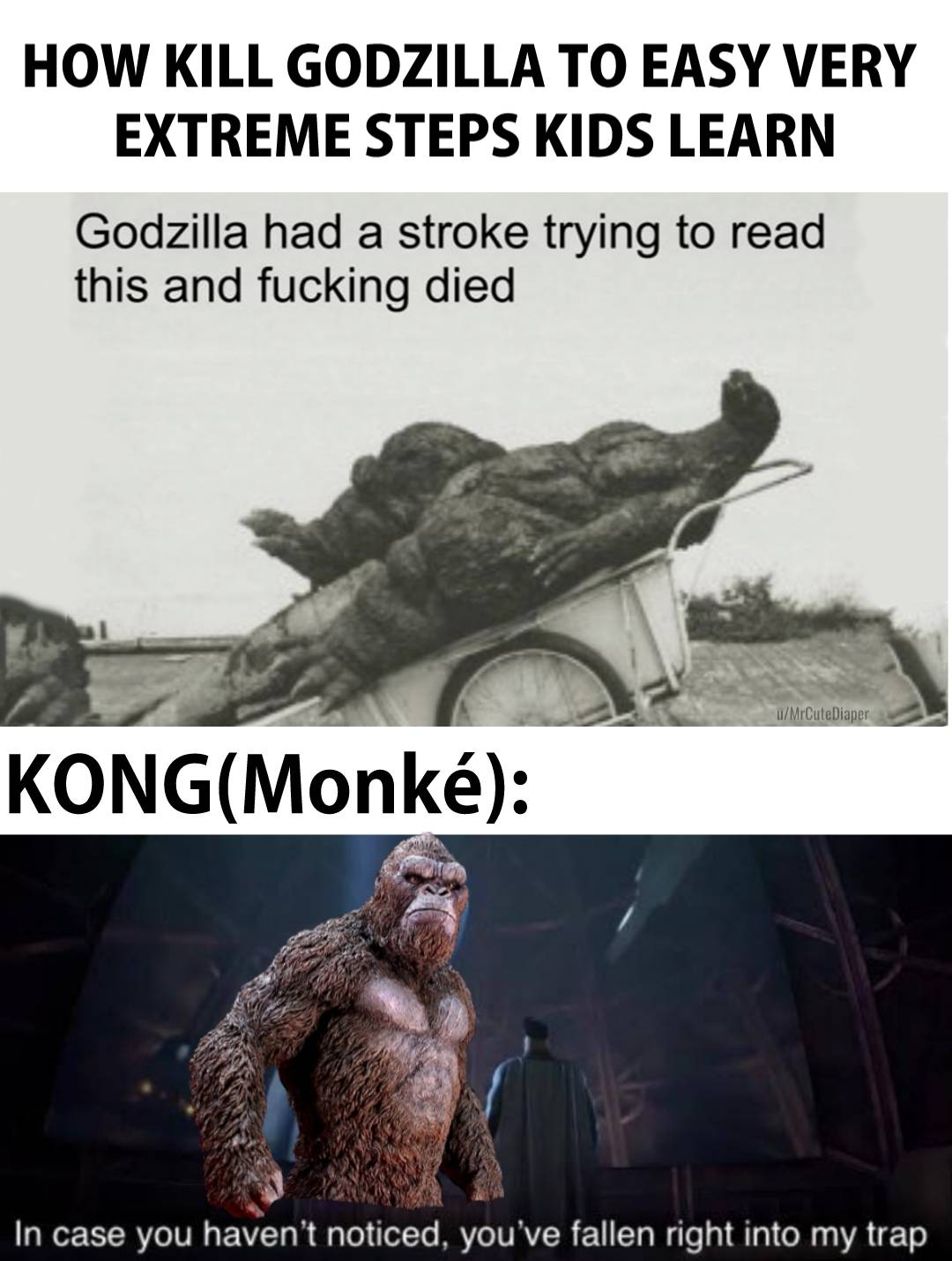 Godzilla is not happy by this meme | Scrolller