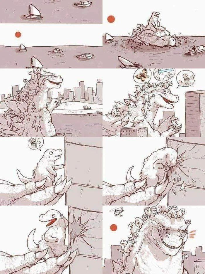 Godzilla teaching | Scrolller