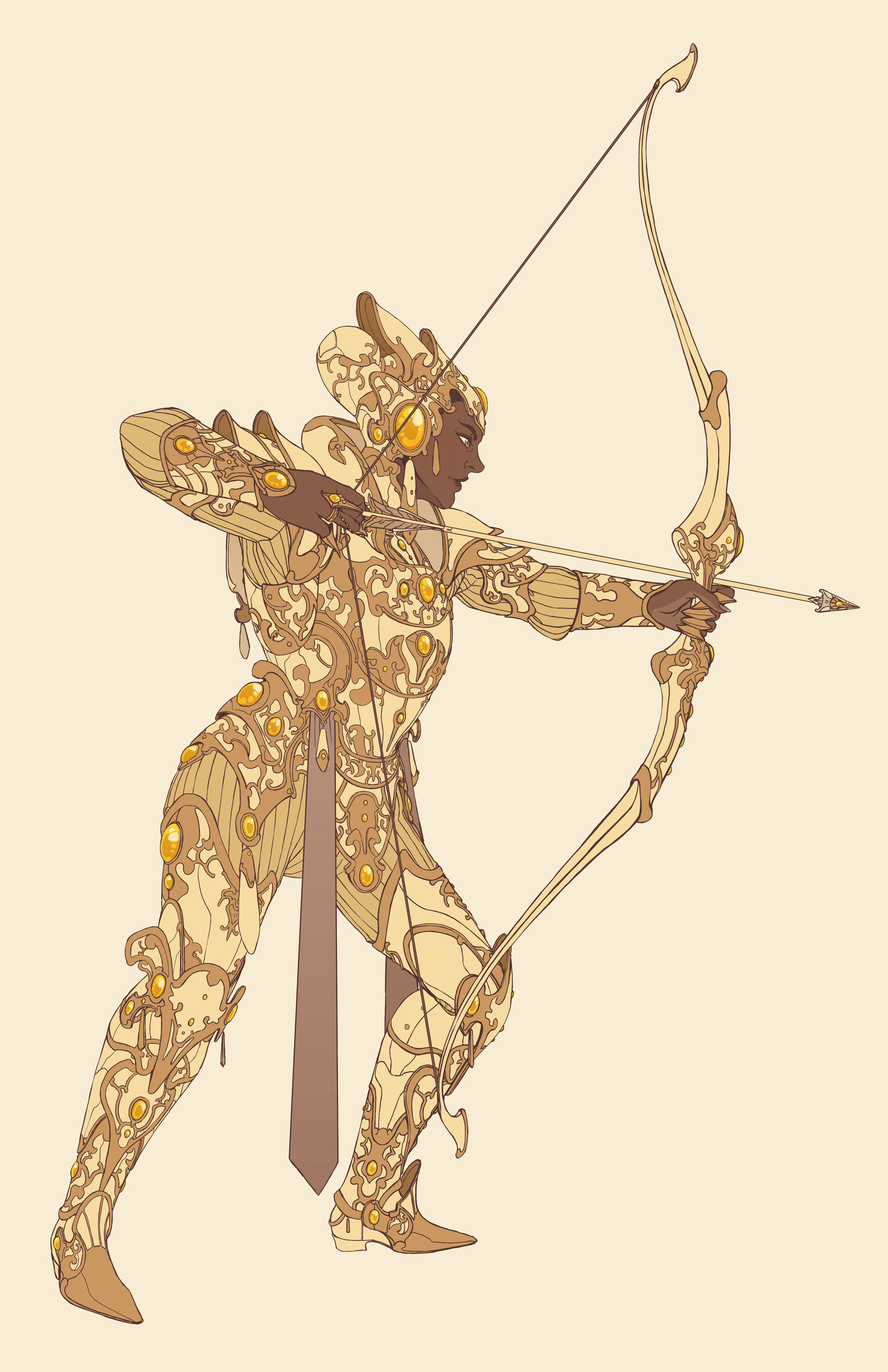 Gold Gilded Archer by Kim Stramat | Scrolller
