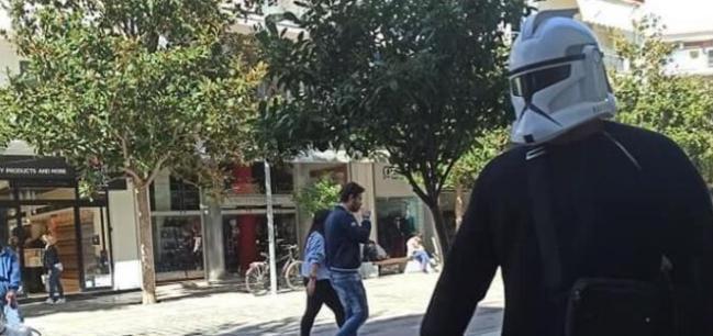 Good Soldiers follow orders-this guy in Serres,Greece wearing a Phase I clone trooper helmet ...