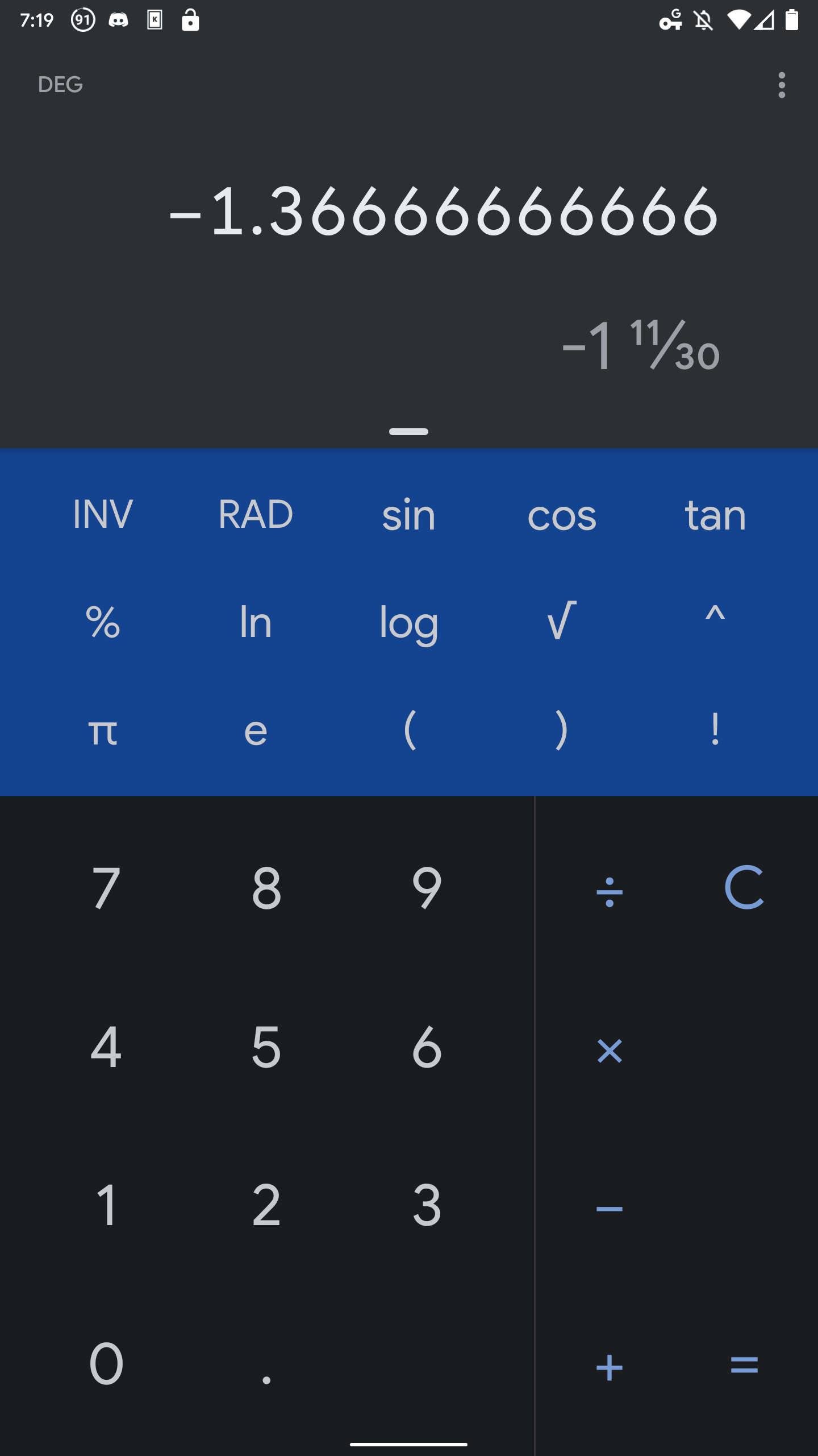 Google calculator now has fraction support 🤔 cool! | Scrolller