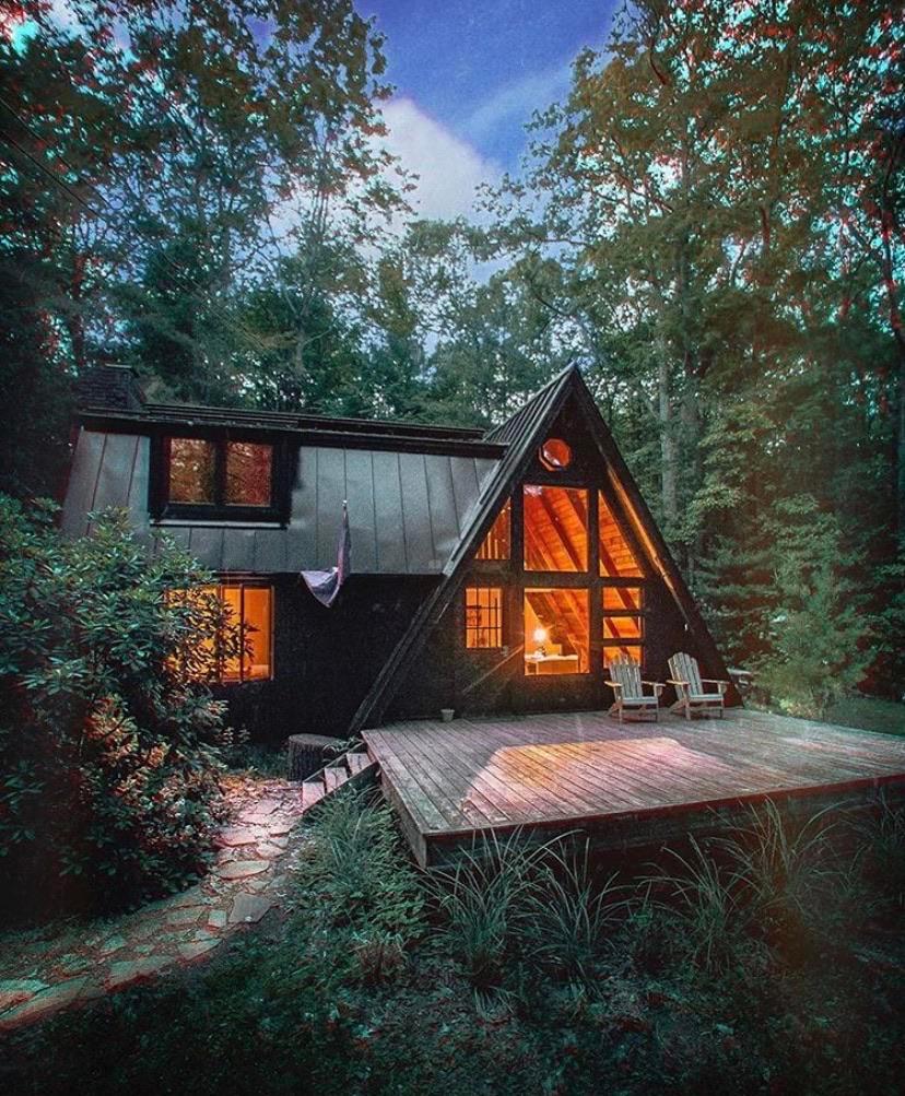 Gorgeous A-frame cabin in the Catskills! | Scrolller
