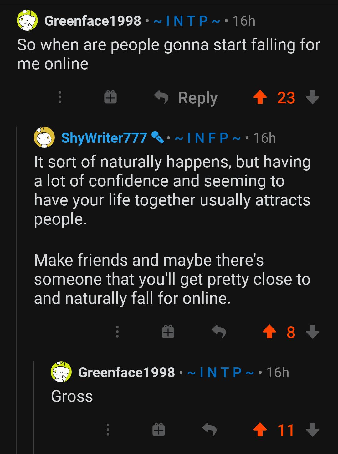 Gotta love INFP x INTP dialogues. | Scrolller
