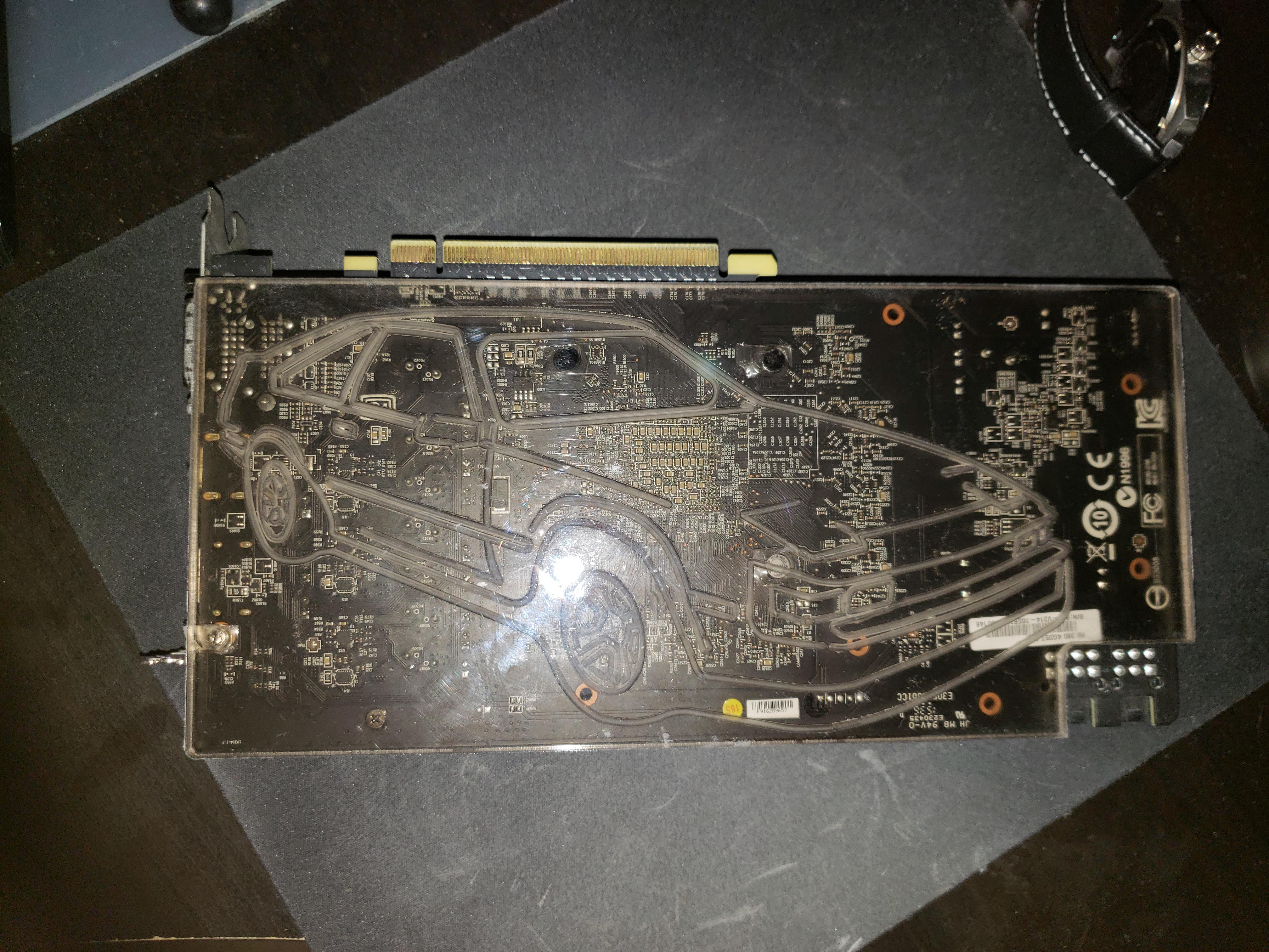 Gpu backplate Ft: custom engraved Supra | Scrolller